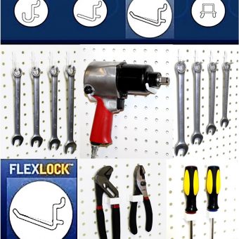 Plastic Pegboard Systems - Locking Peg Hooks | Wallpeg Store