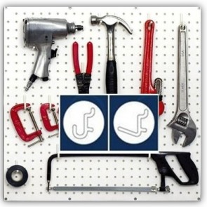 Plastic Pegboard Systems - Locking Peg Hooks | Wallpeg Store