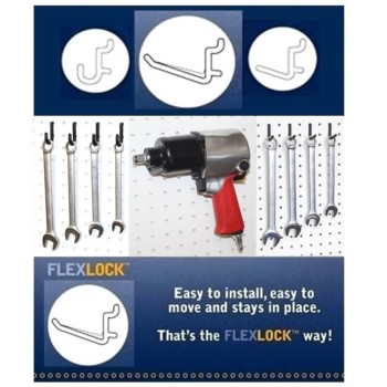 Flex-Lock Pegboard Hooks - Lightweight & Ultra-Strong | Wallpeg Store